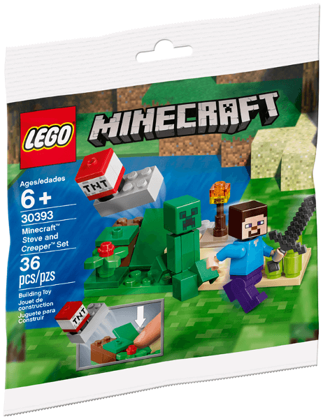 LEGO Minecraft 30393 Steve and Creeper Set | Brickollector NZ